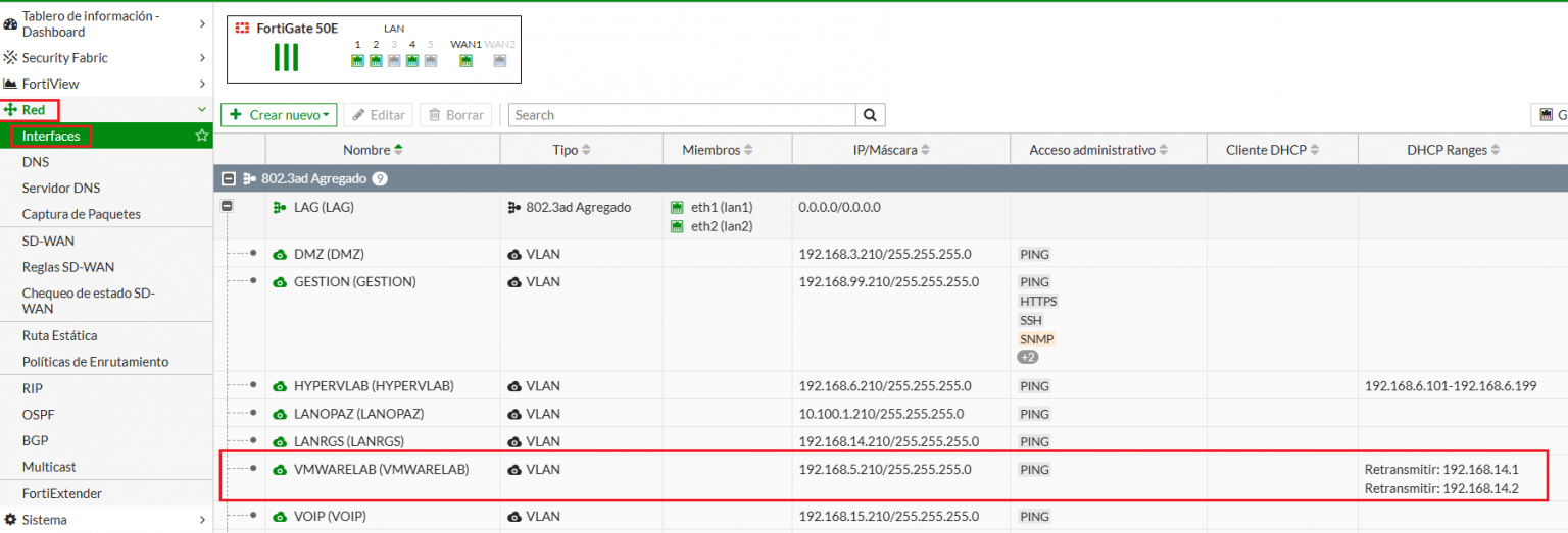 Configurar servidor DHCP Relay en Firewall Fortigate - RAGASYS SISTEMAS