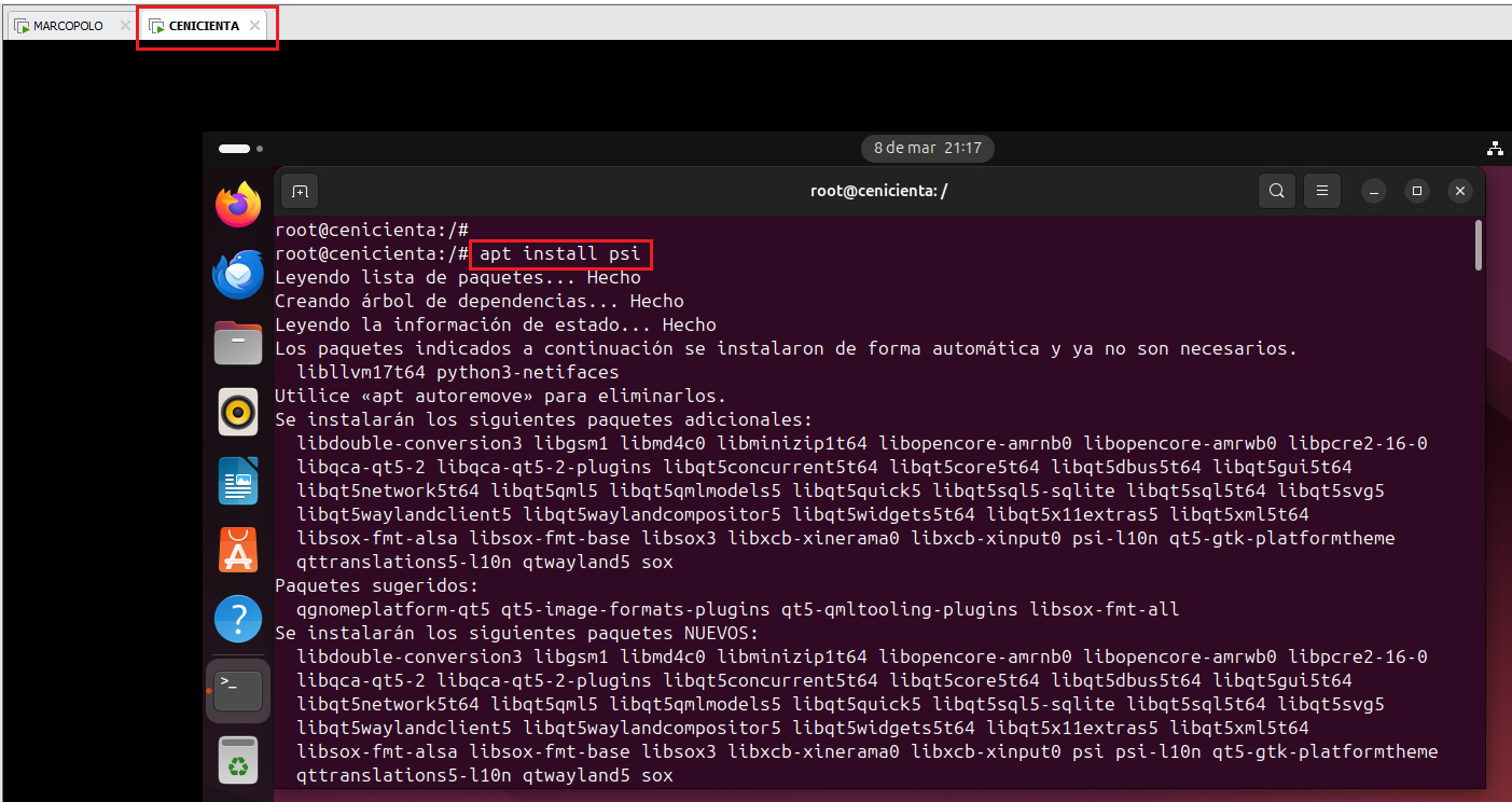 Instalación y configuración de un servidor de mensajería instantánea ...