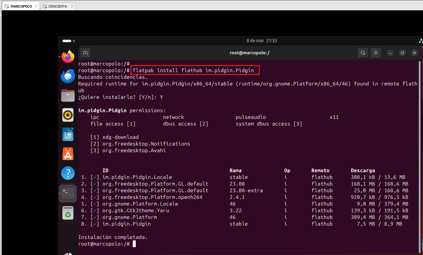 Instalación y configuración de un servidor de mensajería instantánea ...