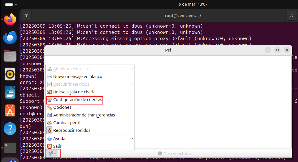 Instalación y configuración de un servidor de mensajería instantánea ...