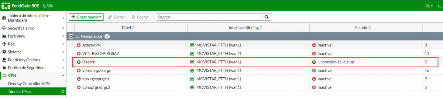 Configuración Fortigate – VPN IPSEC de Acceso Remoto - RAGASYS SISTEMAS